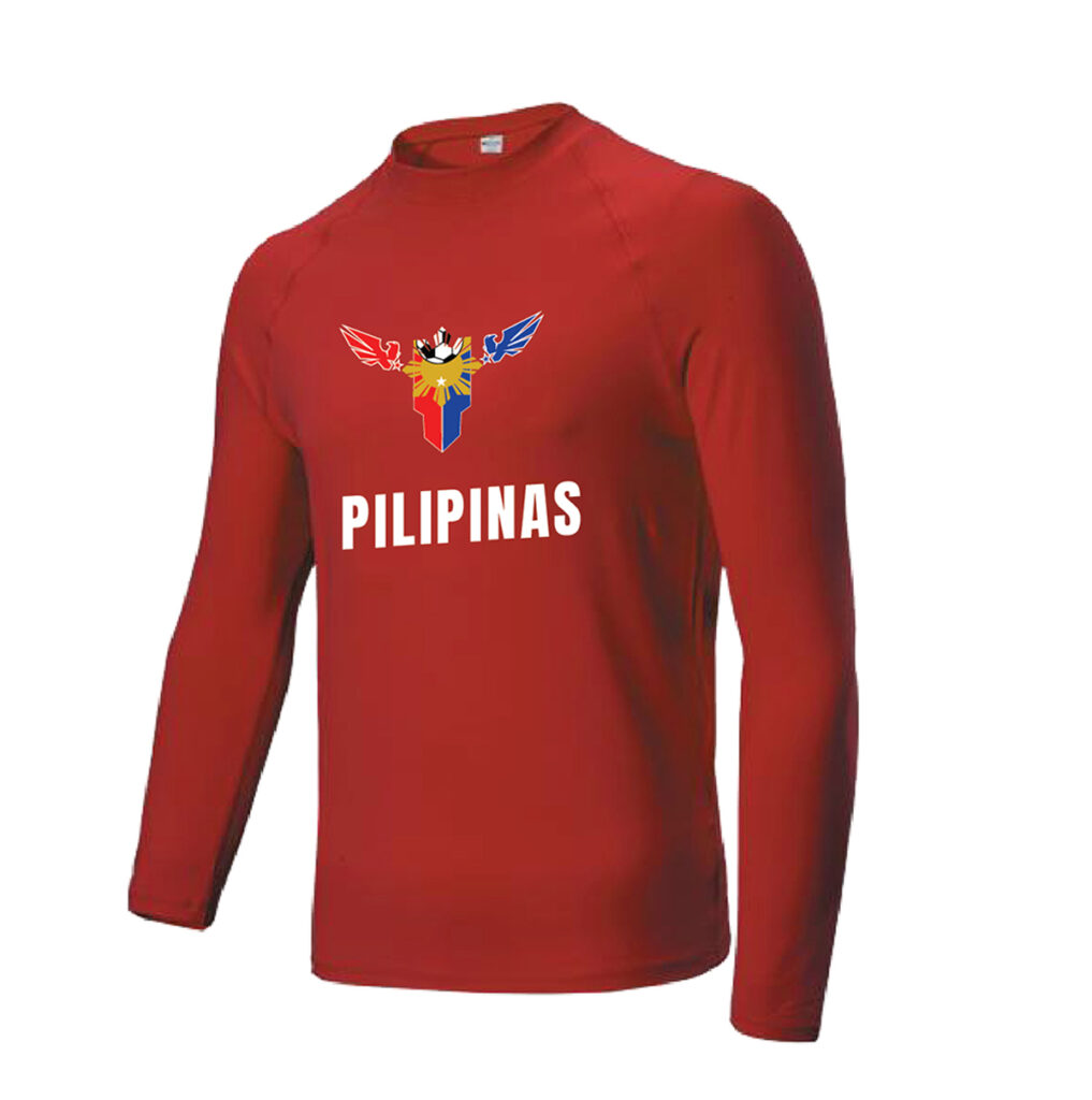 Pilipinas long sleeves shirt Red – Agila – pinoys.co.nz